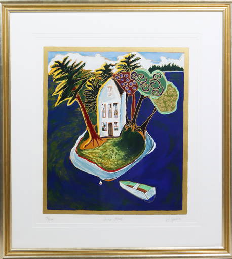 Alison Goodwin Signed Lithograph, "house Island"