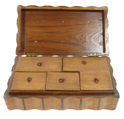 Wooden Multi Compartment Box