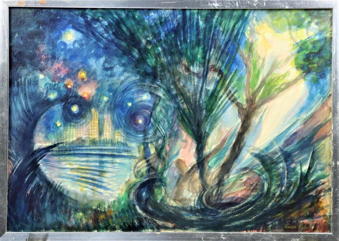 Ralph Fabri (1894 1975) American, Polymer On Board