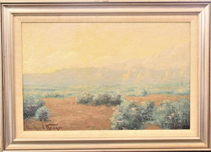 Richard Kruger, Desert Landscape, Oil