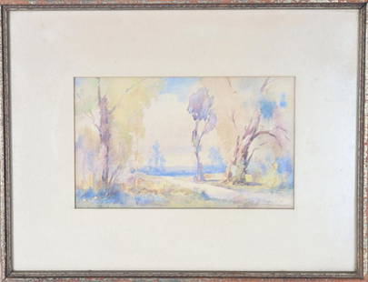 Watercolor, Davis Francis Schwartz, Californian