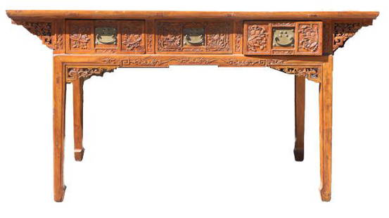 Hand Carved Bone Chinese Altar Table