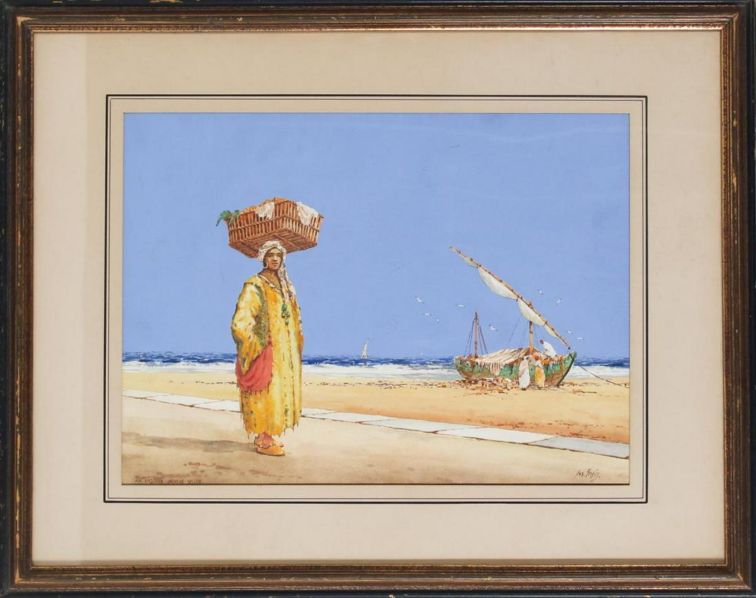 James Greig (1861-1941) British, The Orange Seller (#1004) on Feb 27 ...