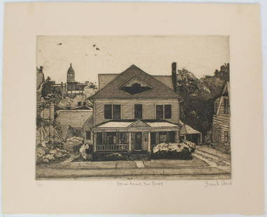 Frank Stack (born 1937) Pencil Signed Etching