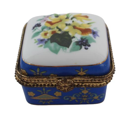 Small Limoge Porcelain Hinged Box