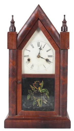 Antique Steeple Mantle Clock 8 Days And 30 Hours