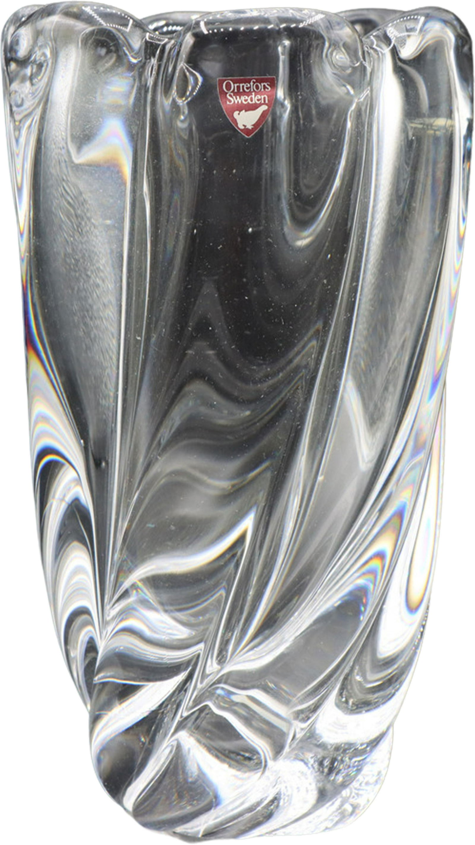 Orrefors Crystal Vase w/ Twisted Design (#0178) on Jan 07, 2023 ...