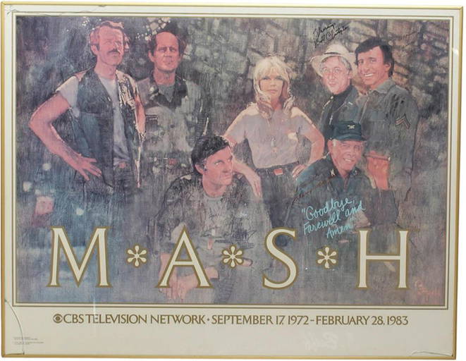 VERY RARE Signed MASH POSTER (#0280) on Jan 07, 2023 | Sarasota Estate ...