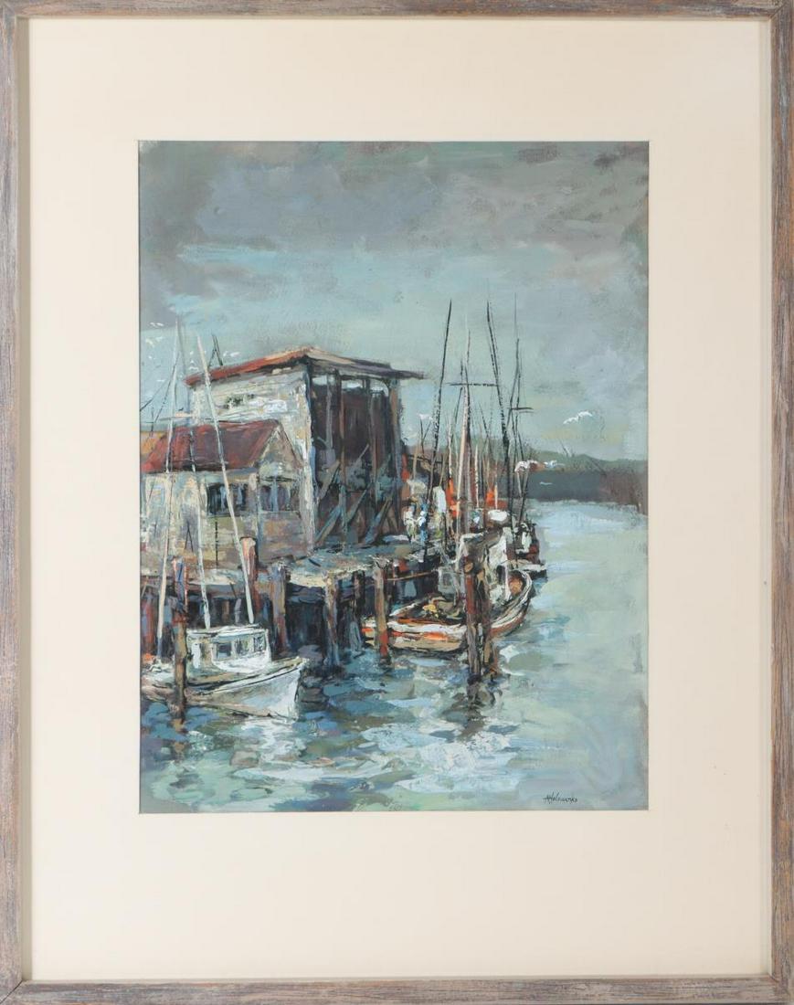 A Holowenko (20th C) American, Watercolor