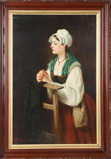 Edward Charles Barnes (1830-1894) British, Oil/C (#0935) on Jan 08 ...