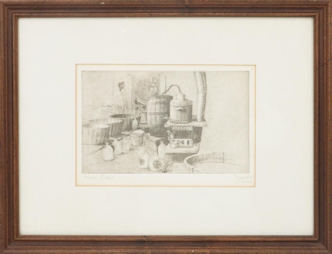 Roy (r.c.) Purcell (b 1936) American, Etching