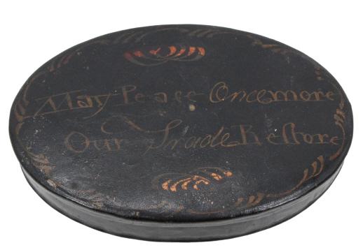 Antique Oval Tin Snuff Box, Post 1812 War