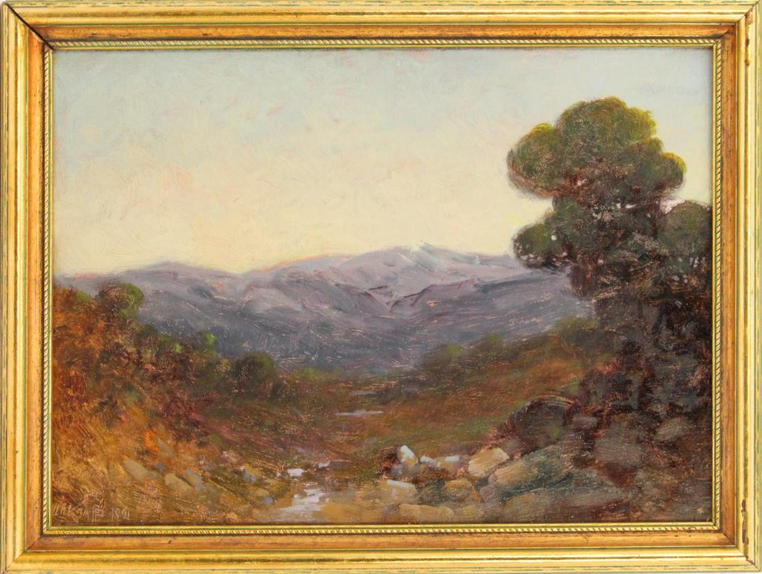 William Knapp (1862 1934) American Oil On Canvas