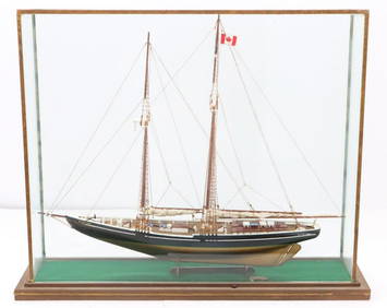 Boucher Lewis Ship Model Of A Freighter