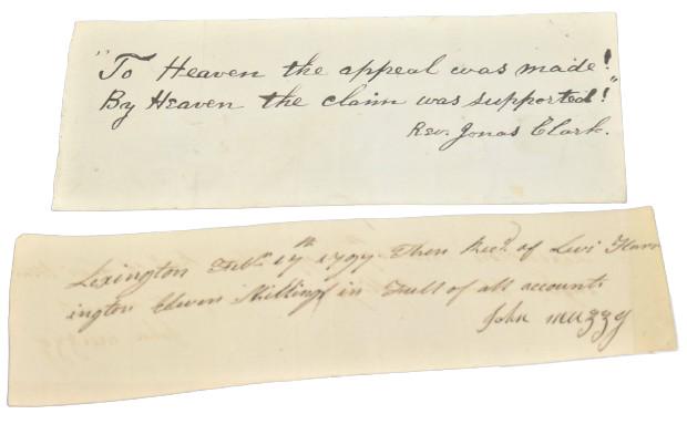 (2) American Revolutionary War Signatures 1700’s