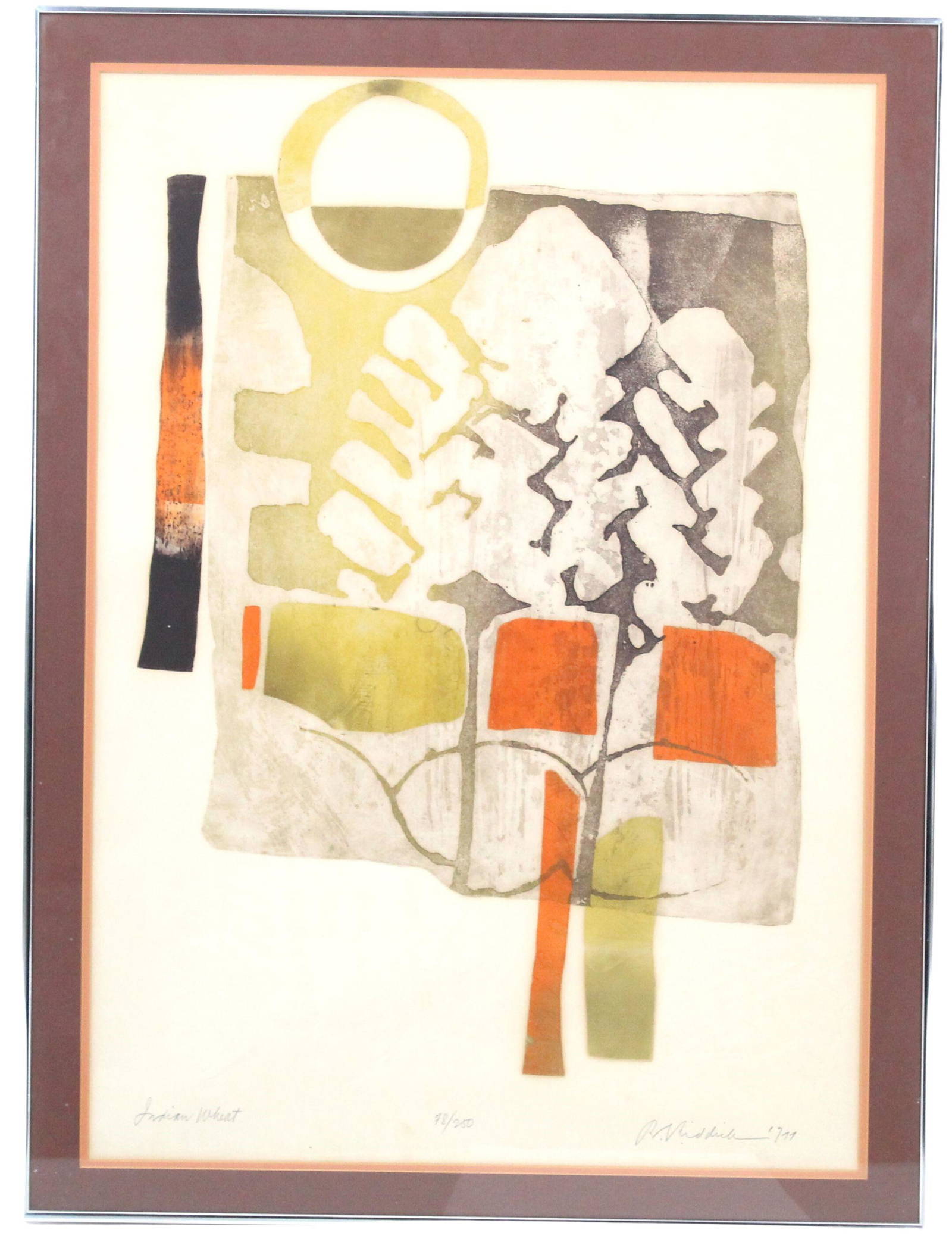 Ron Riddick (american, B. 1952), "indian Wheat" Auction