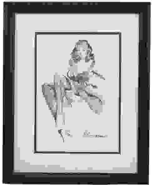 Gil Elvgren 1914 1980 Usa Pin Up Ink Portrait Auction