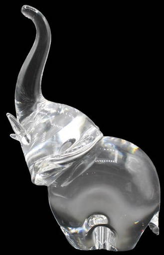 Steuben Glass Playful Elephant