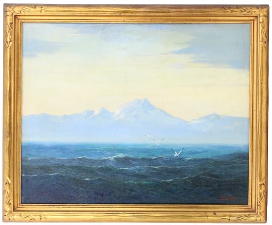 George Sanders Bickerstaff (1878-1962) Usa, Oil/cb Auction