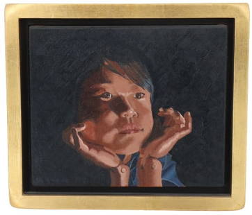 Edward Povey (b. 1951) English, O/c " The Letter" Auction