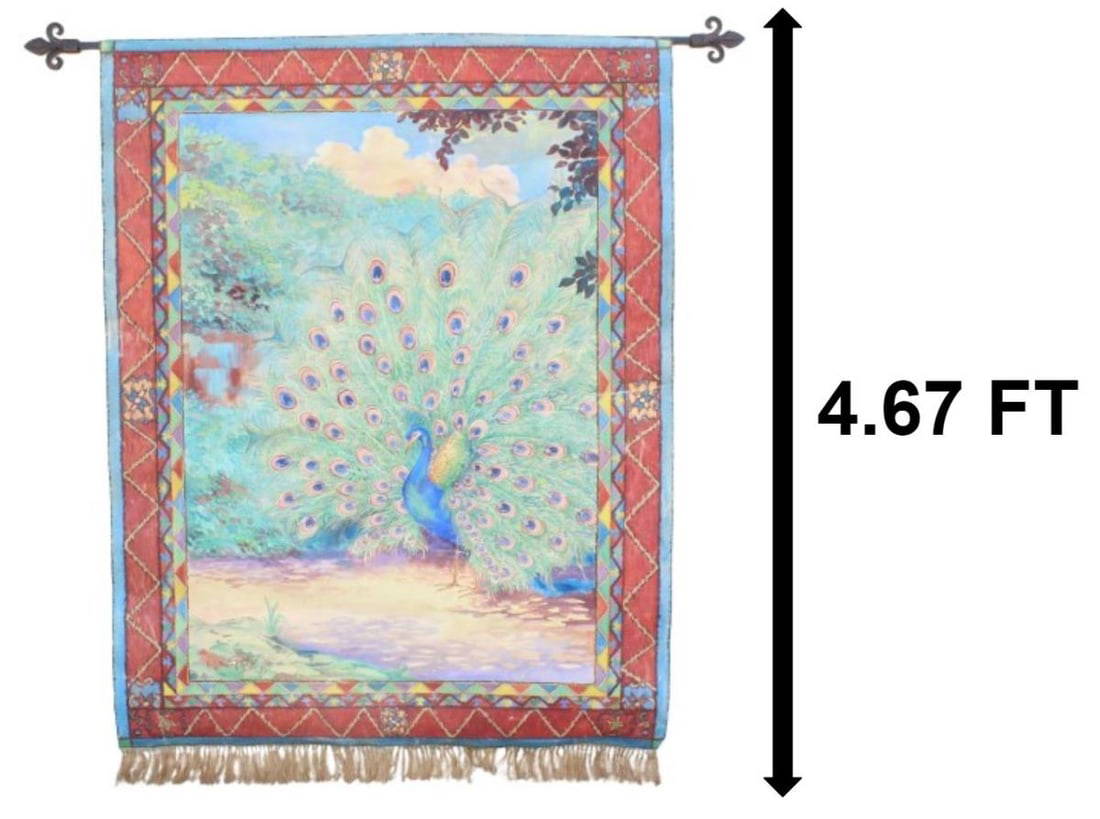 William Relfe (20th C) Usa, Canvas Tapestry Auction