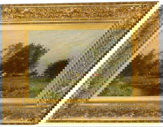 Charles Harry Eaton (1850 1901) American, Oil On Canvas