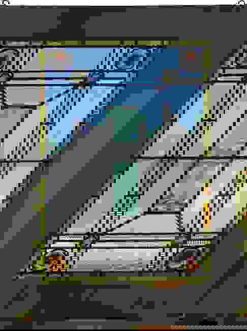 Rectangular Stained Glass Window Auction