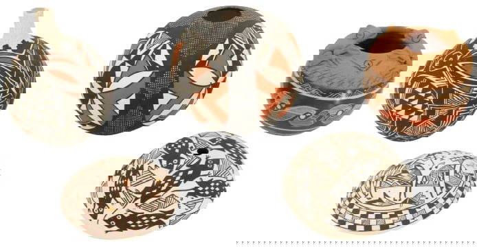 (5) Native American Pottery Pieces Auction