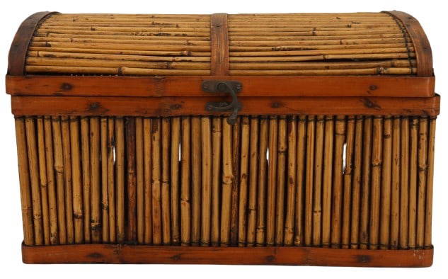 Vintage Bamboo Reed Chest