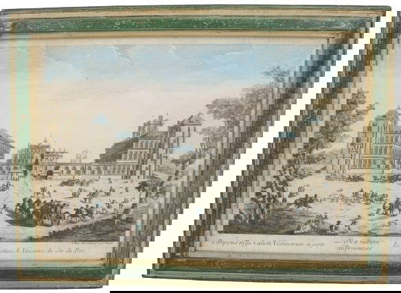 Jean-françois Daumont (c. 1770) Watercolor Print "le Chateau De ...