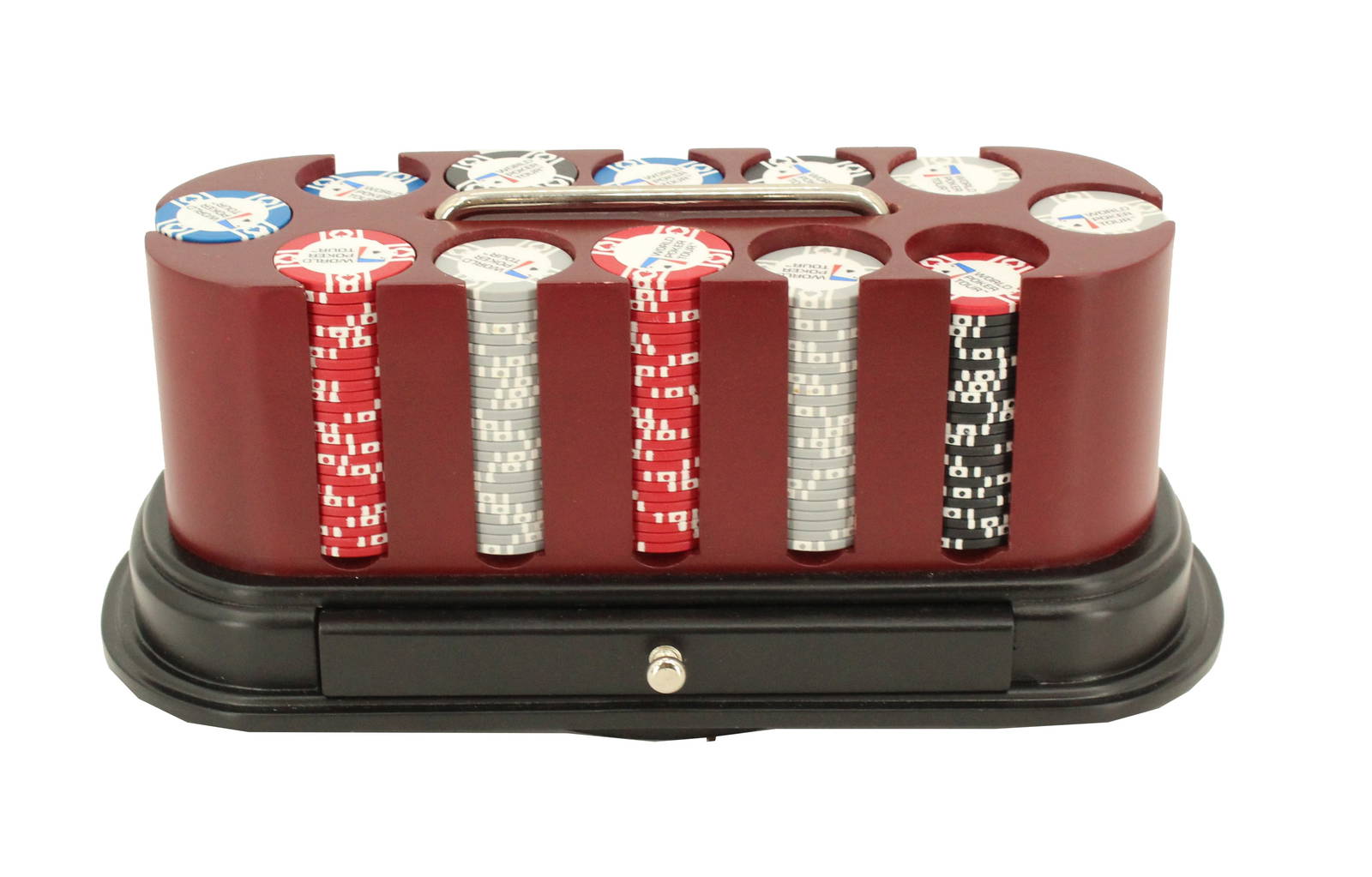 World Poker Tour Chips, Playing Cards, And Portable Oval Spinning Chips ...
