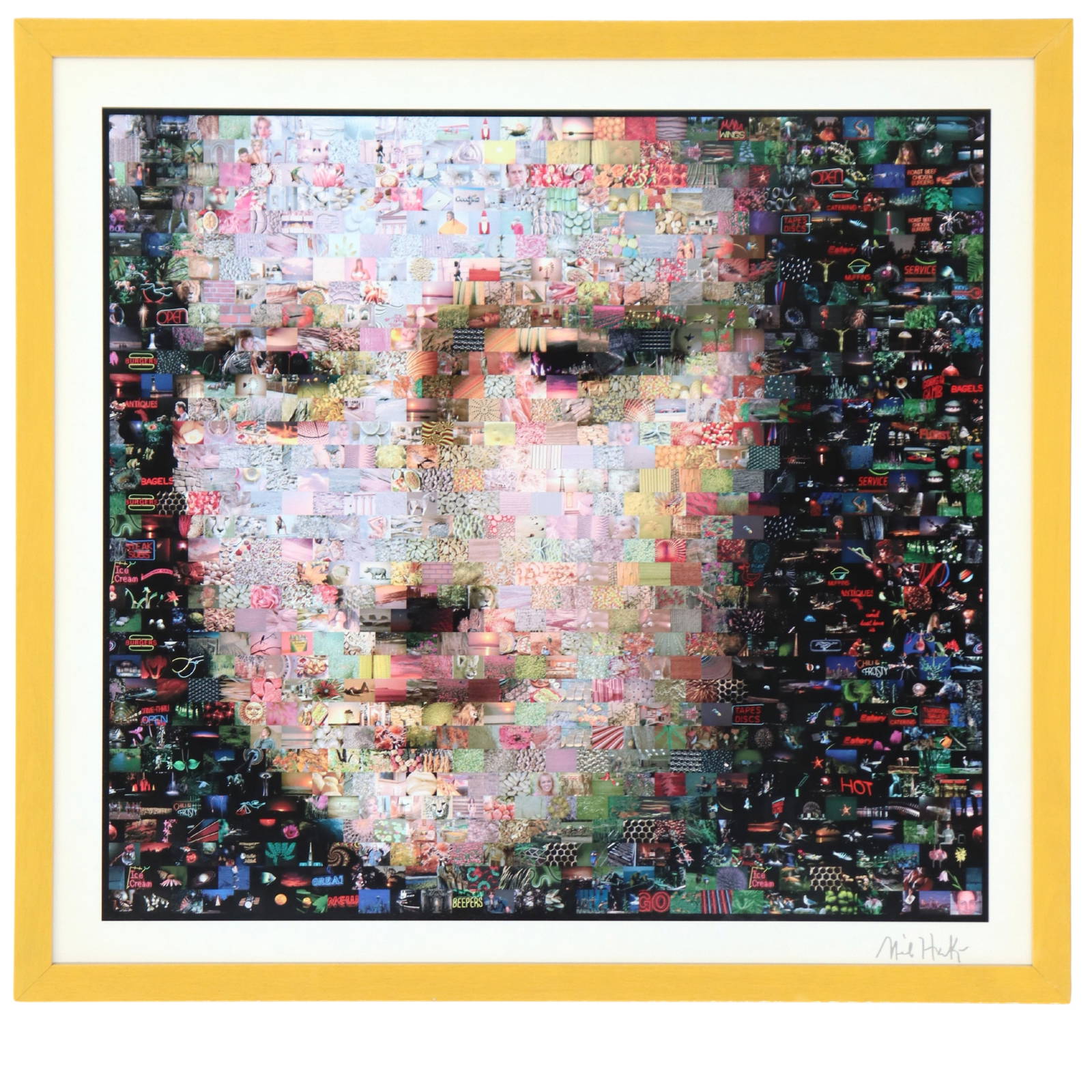 Neil J. Farkas (born 1952) American, Seriolithograph Mona Lisa Mosaic ...