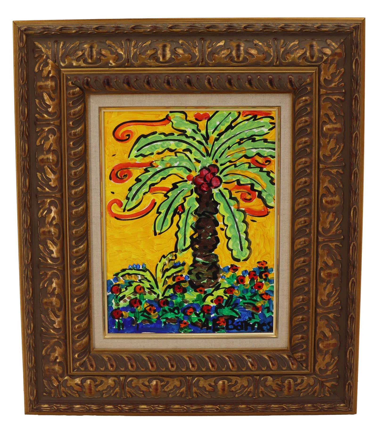 A. E. Barnes (born 1963) American, Acrylic On Canvas Auction