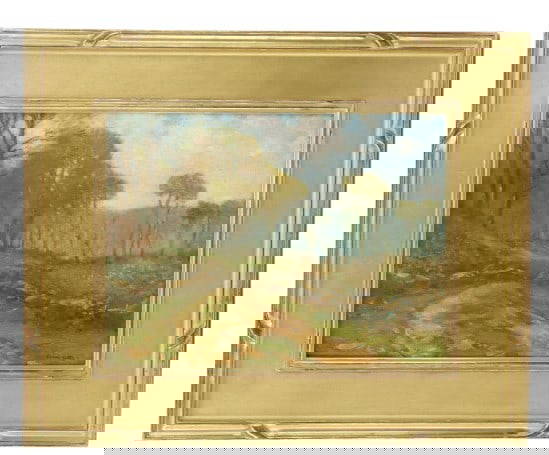 Owen Cullen Yates (1866–1945) American, Oil On Canvas Impressionist ...