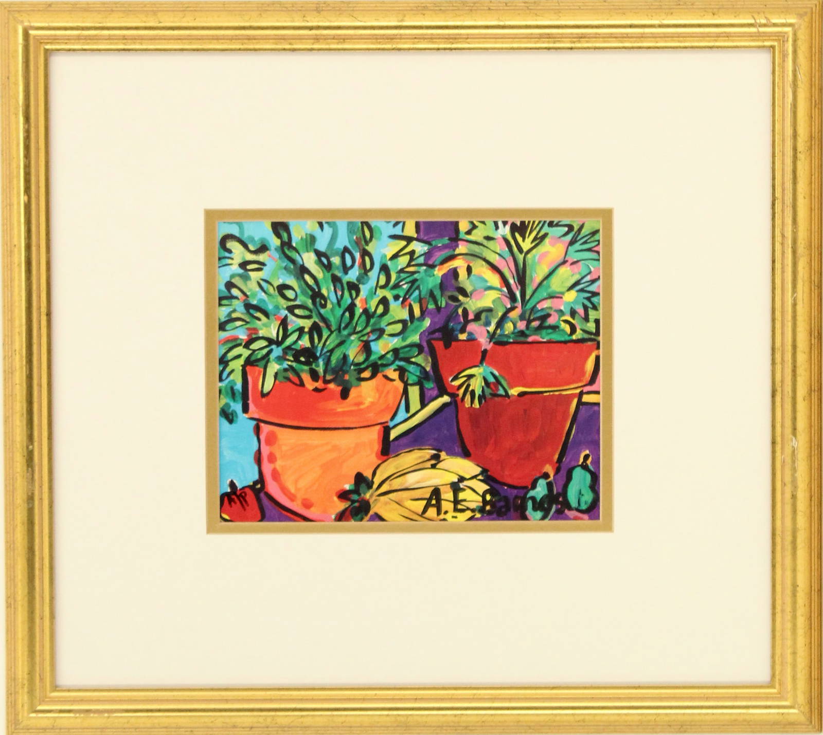 A. E. Barnes (born 1963) American, Still Life Artists Proof Lithograph ...