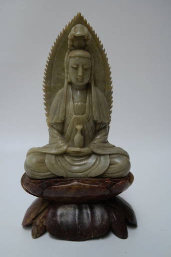 20th Century Chinese Soapstone Carved Buddha