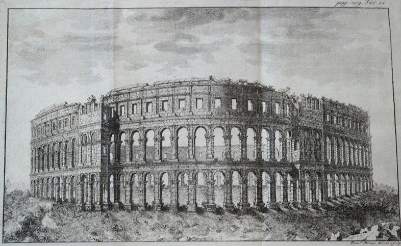 19th Century Roman Coliseum Engraving
