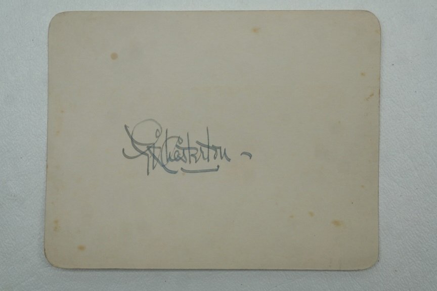 G.K Chesterton (1874-1936) Autograph - Feb 28, 2015 | Sarasota Estate ...