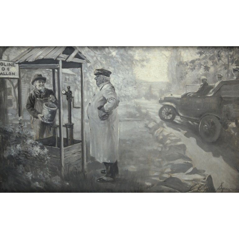 Charles Squires (1883 - 1970) Man at Station