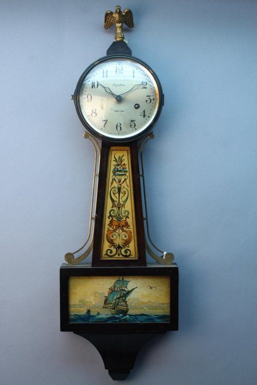 Antique Ingraham Nautical Banjo Clock