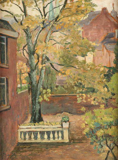 Jakob Weitz 1888 Neuss 1971 Düsseldorf Backyards In