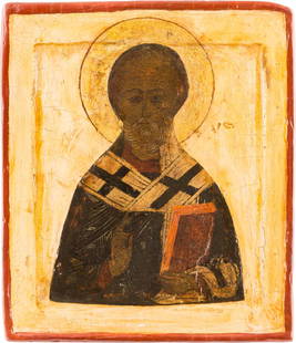 A Russian Icon: St. Nicholas, In The 16th Century