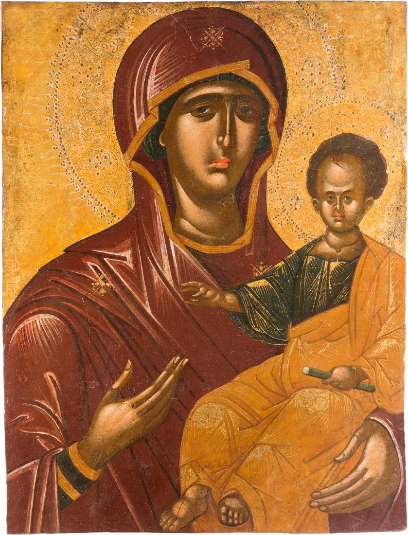 AN IMPORTANT AND LARGE ICON SHOWING THE HODIGITRIA - Apr 13, 2019 ...