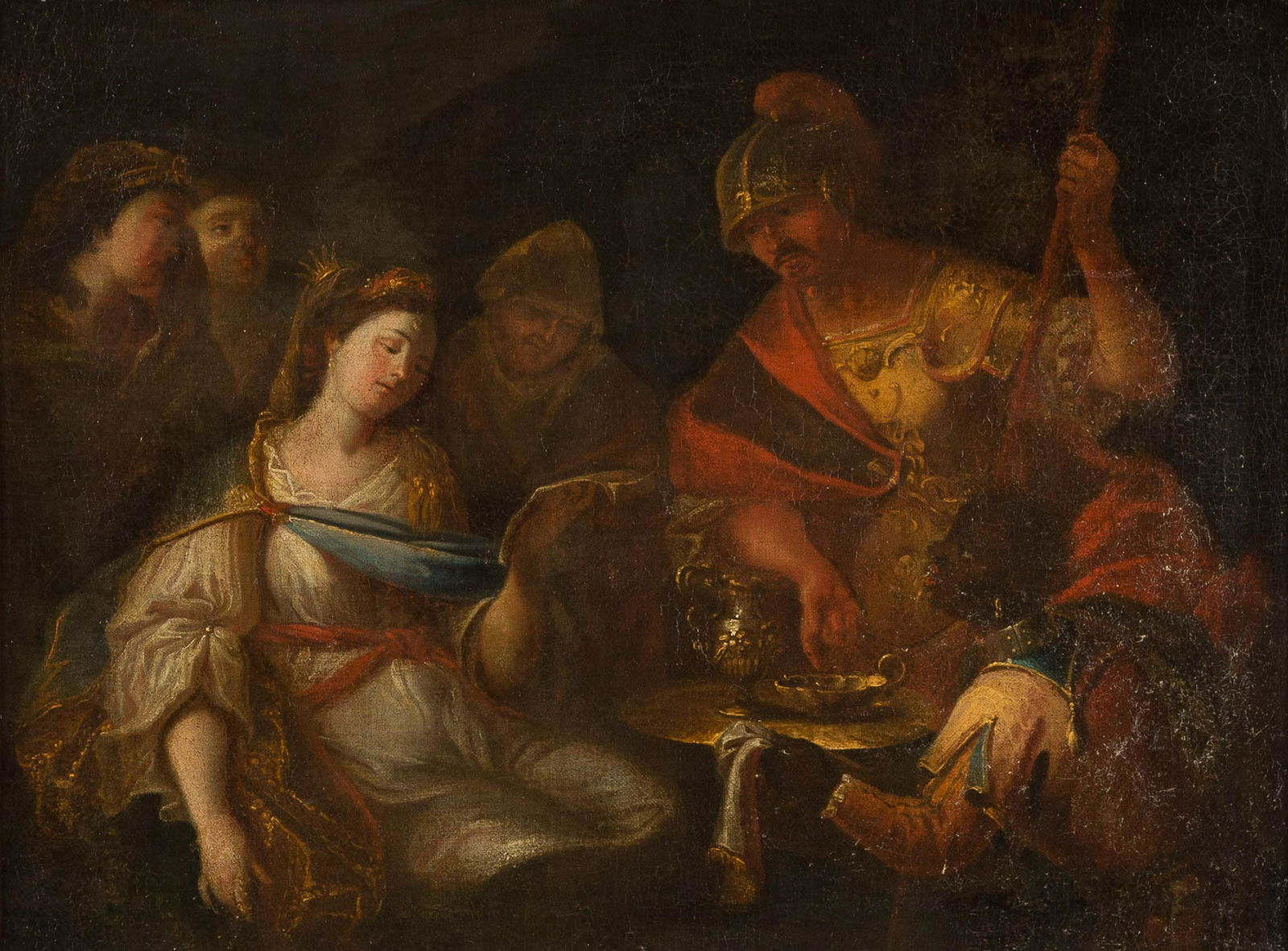 Roman School Master Active About 1700 Dido And Aeneas