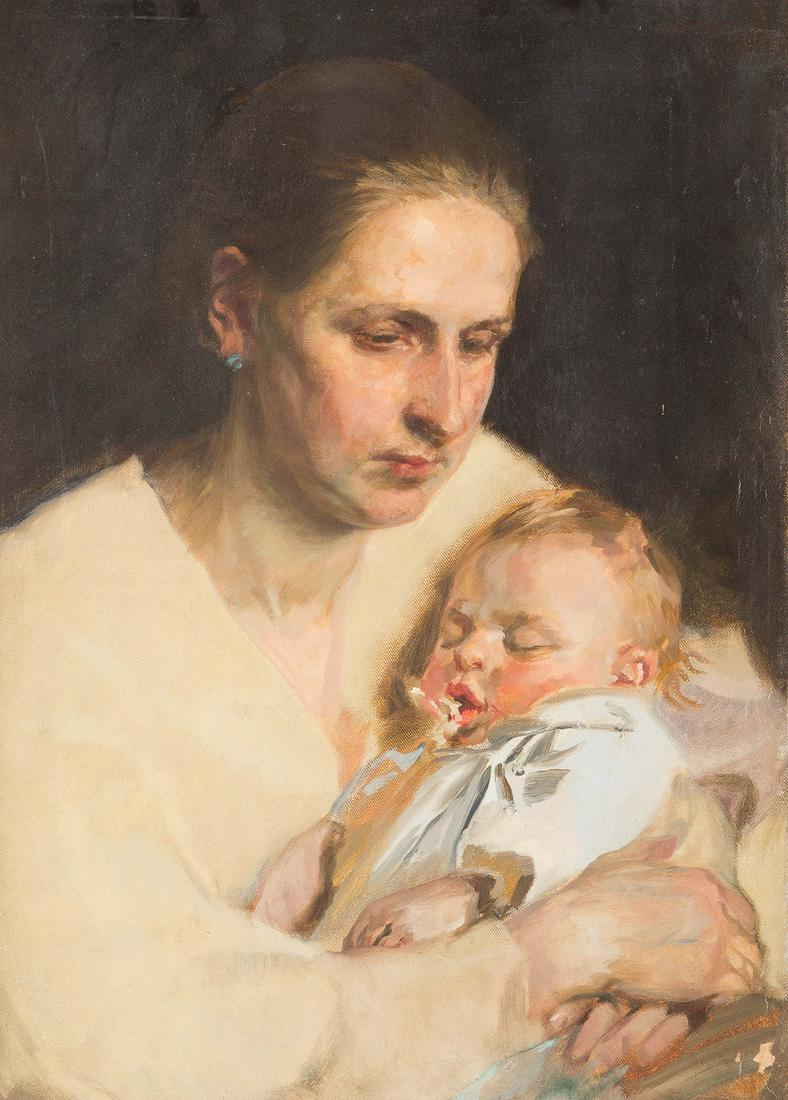 JOSEF JUNGWIRTH 1869 Vienna - 1950 Stockholm Mother and - Sep 12, 2020 ...