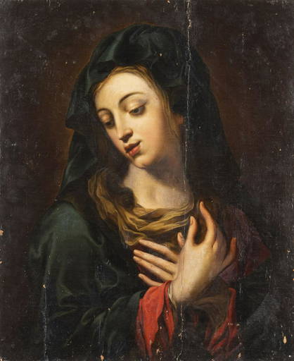 GIOVANNI BATTISTA SALVI DA SASSOFERRATO (NACHFOLGER) DIE JUNGFRAU MARIA ...