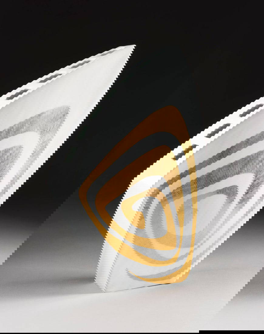 Andreas Ehret 1959 Weissenfels Vasenobjekt 'spirale' Iv Deu Auction