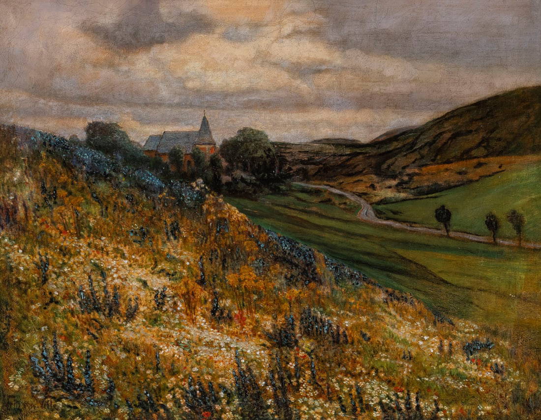 Fritz Von Wille 1860 Weimar - 1941 Duesseldorf Eifellandsch Auction