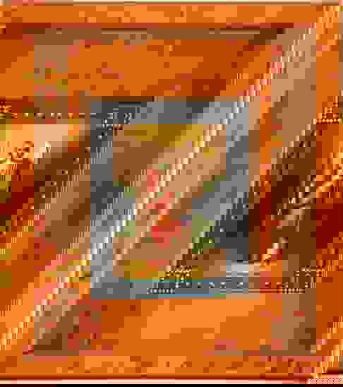 A Small Icon Showing The Archangel Michael With A Silver-gilt Basma ...