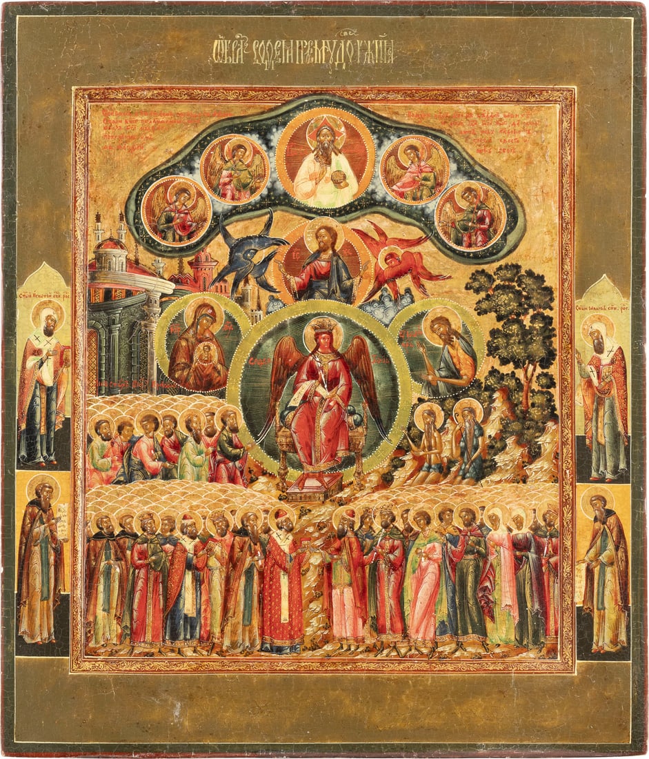 An Icon Showing Sophia, The Wisdom Of God Auction